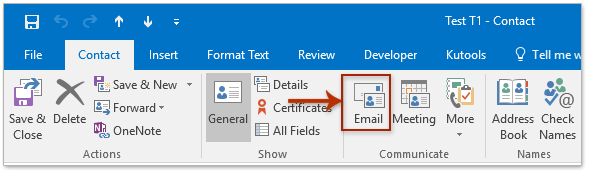 How to print a contact with picture in Outlook?