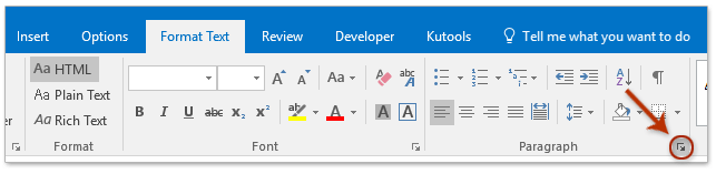 How to print an email without indentation in Outlook?