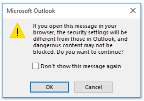 How to print email body only without header and username in Outlook?