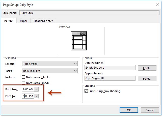 How To Print An Outlook Calendar In 15 minute Increments 