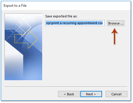 How to print a list of one Outlook recurring appointment?