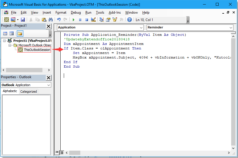 How to make the Outlook reminders pop up on top while using computer?