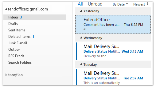 How to remove an account but keep its emails in Outlook?