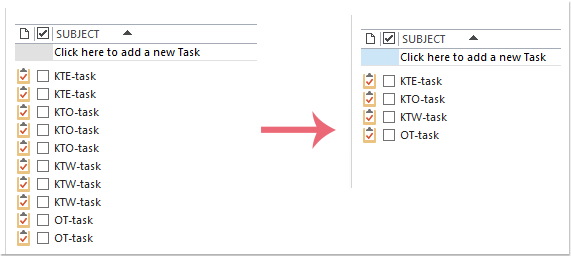 How to remove duplicate tasks in Outlook?