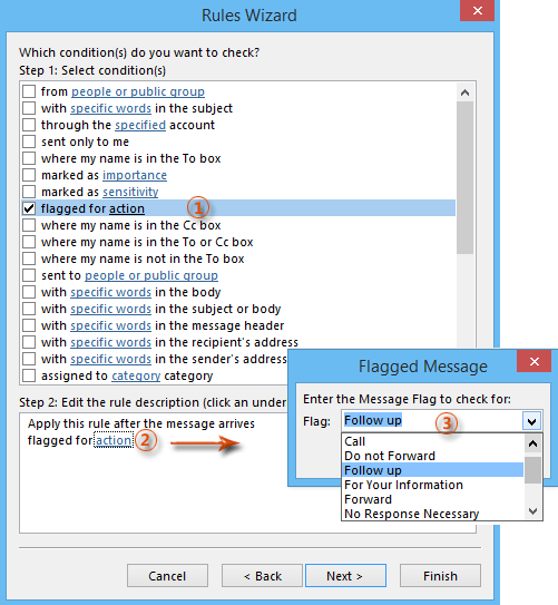 How to remove follow up flags for email messages in Outlook?