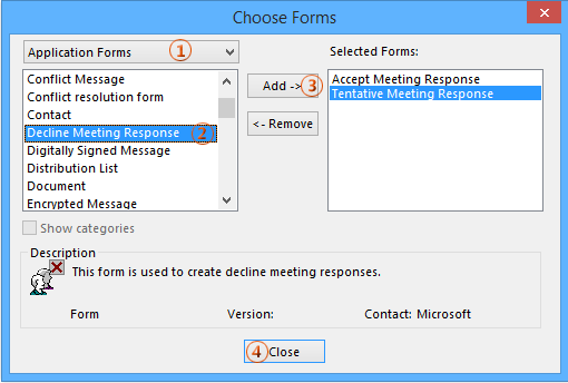 How to auto remove meeting responses/acceptances in Outlook?