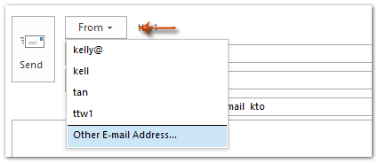 How to reply as different address or another user in Outlook?