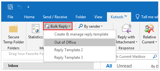 How to reply emails with template text in Outlook?