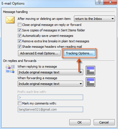 How to request delivery receipt and read receipt in Outlook?