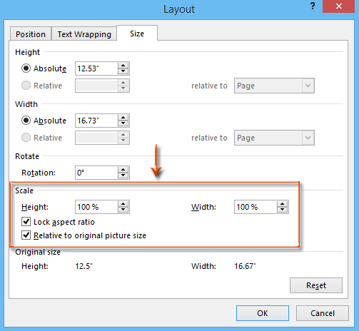 How to reduce image's size in Outlook?
