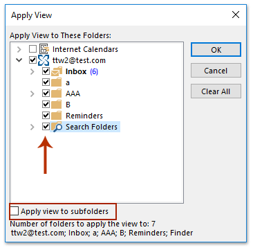 How to restore/reset folder view settings in Outlook?
