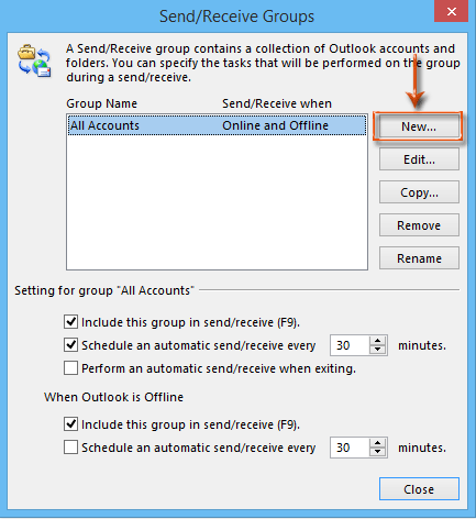 How to set and change the update interval of RSS Feeds in Outlook?