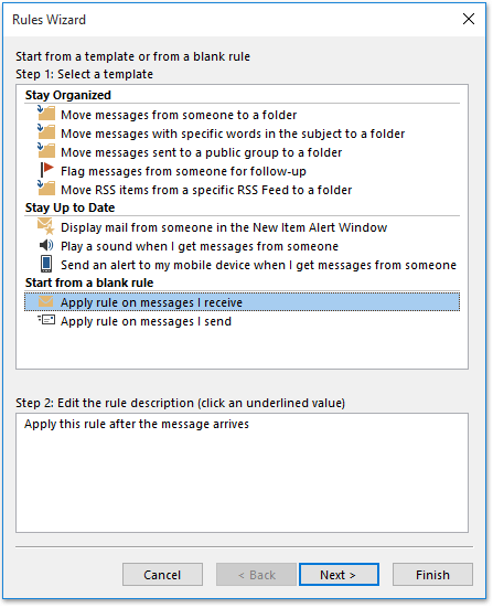 How To Set A Rule To Automatically Copy Emails To Another Folder In 