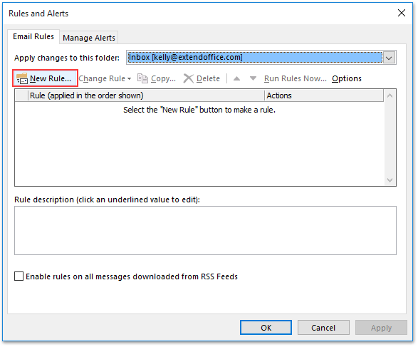 How to set rule for emails sent to specified group in Outlook?
