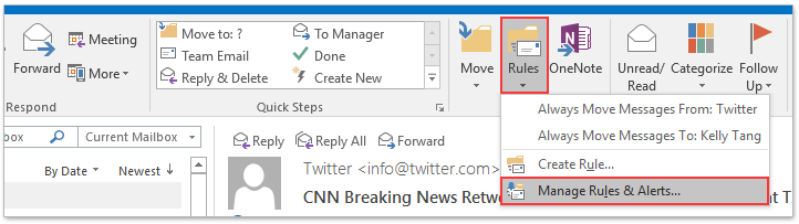 How To Set Rule If Subject Does Not Contain Certain Words In Outlook