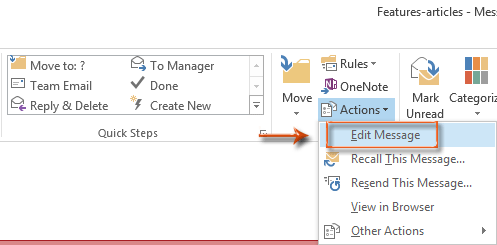 How to save changes to attachments in messages in Outlook?