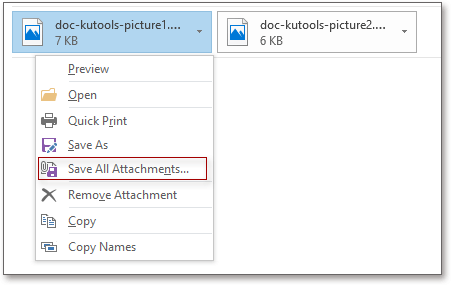 How to rename and save attachments of the email in a folder in Outlook?
