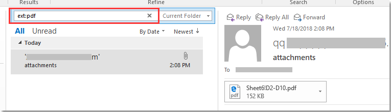 How to find or search emails with PDF/Excel attachment or other types ...