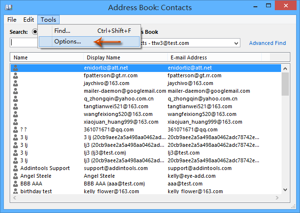 How to search local contacts before Global Address List in Outlook?
