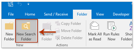 How to create search folder by uncategorized or two/multiple categories in Outlook?
