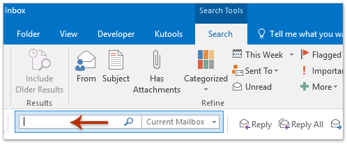 How to search words within attachment (content) in Outlook?