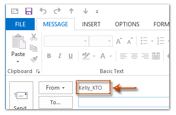 How to send emails with alias in Outlook?