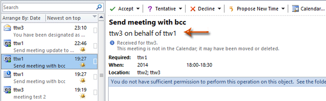 How To Send Meeting Res On Behalf Of Other In Outlook 
