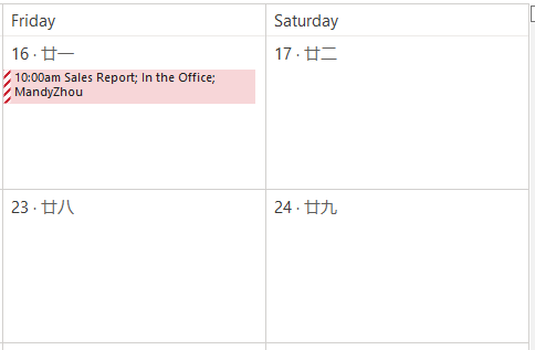 How to show a declined meeting in Outlook’s calendar?