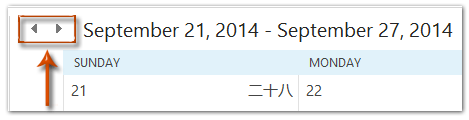 How to show Calendar in two-week view in Outlook?