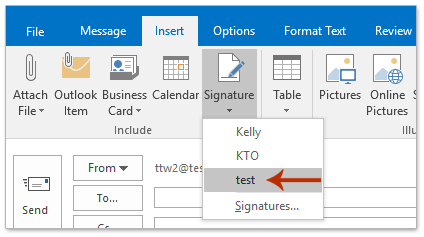 How to add borders/background for table in Outlook signature?