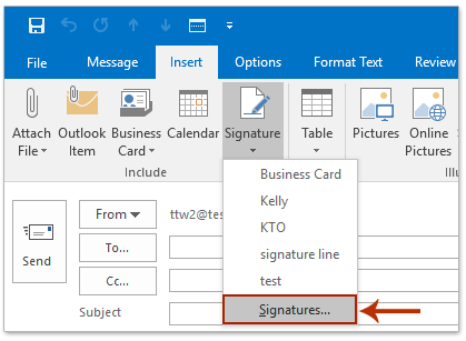How to add social media icons in an Outlook signature?