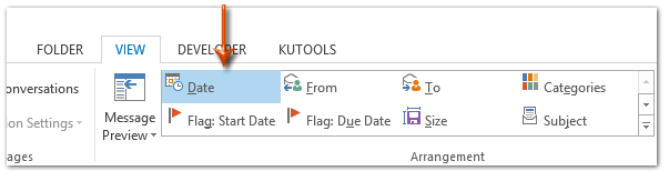 How to sort emails by unread then date in Outlook?