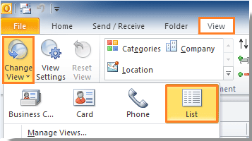 How to sort contacts by date created or added in Outlook?
