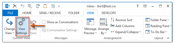 How to sort by multiple columns or criteria in Outlook?