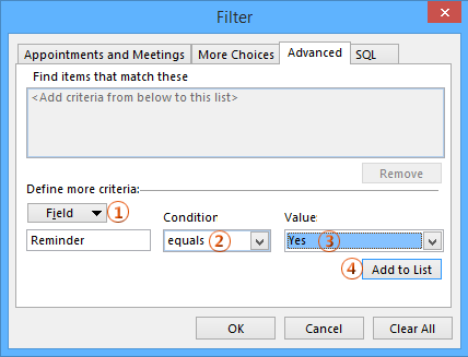 How to sort reminders by due date in Outlook?
