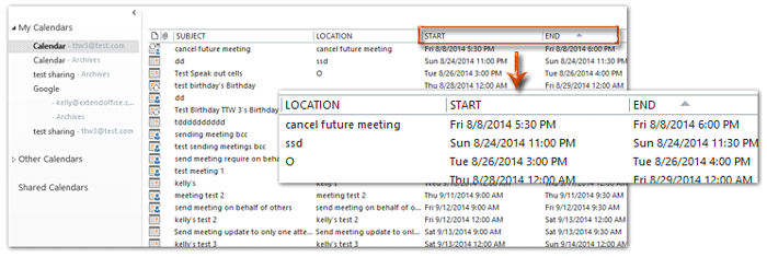 How to sort reminders by due date in Outlook?
