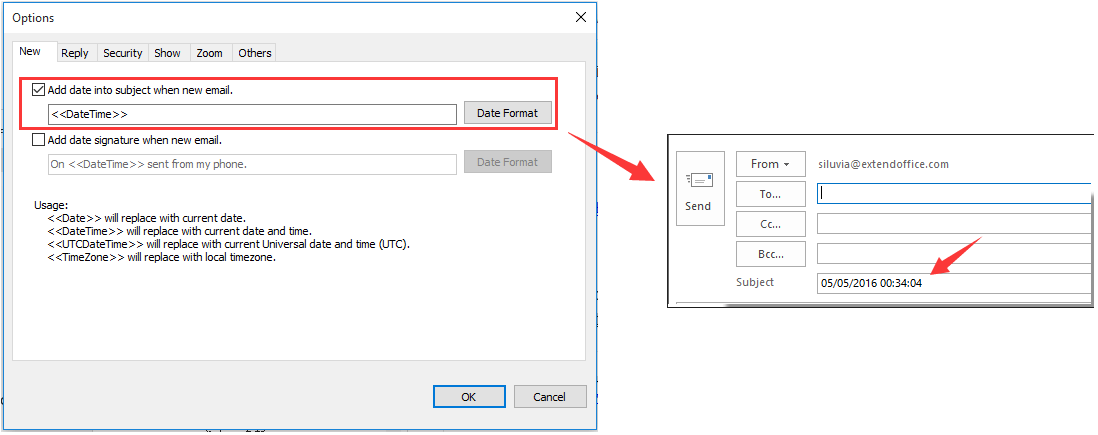 How To Auto Add Date In Subject Line Of Outlook