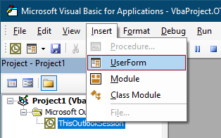 How to create a drop-down list for subjects in Outlook?