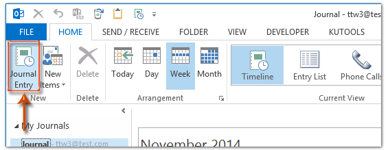 How to track phone calls with journals in Outlook?