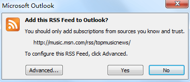 How to add and remove RSS Feeds in Outlook?