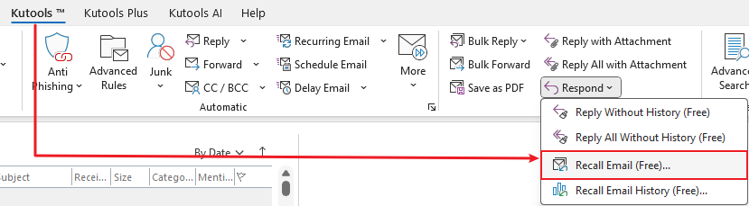 How to undo send (unsend) a sent email in Outlook?