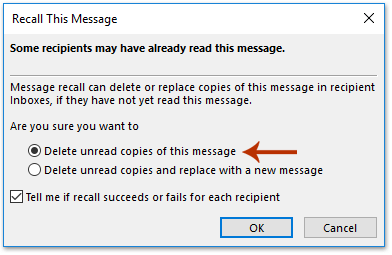 How to undo send (unsend) a sent email in Outlook?