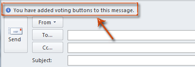 How to add and use voting button in Outlook?