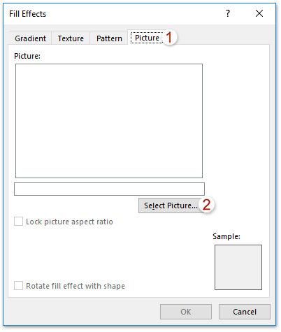 How to add / insert watermark in Outlook?