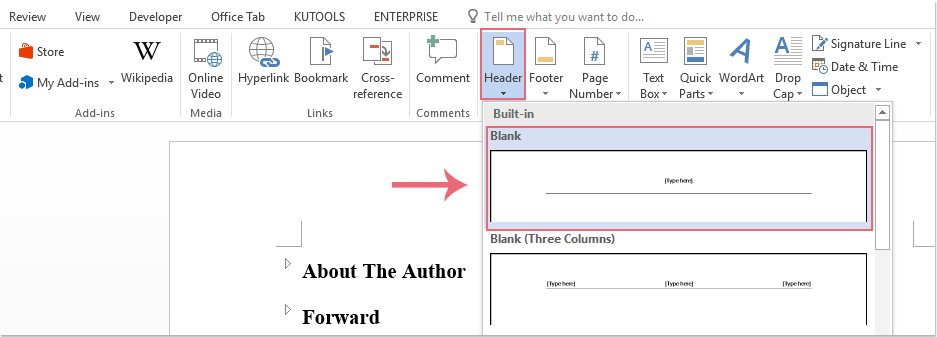 How To Add Chapter Title To Header Or Footer In Word Document 