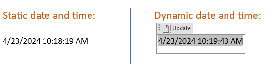 Quickly insert current date and time in Word – (Easy tricks)