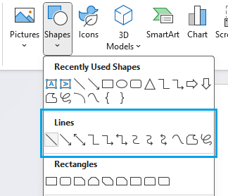 How to insert a horizontal or vertical line in Word