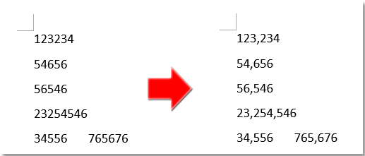 How To Add Thousand Separator To Numbers In Word Document