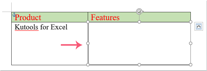 How to apply gradient fill to a table in a Word document?