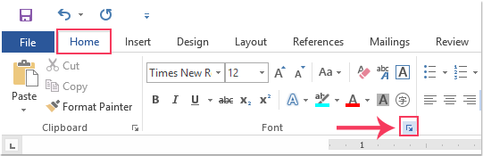 How to change the default font in Word document?